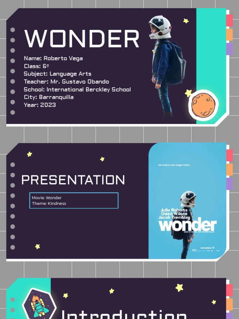 Wonder Movie Theme | PDF