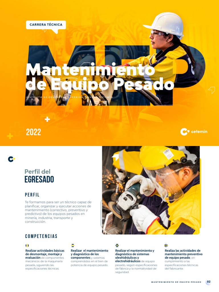 Brochure - 22 - MEP Maquinaria Pesada | PDF | Evaluación | Moodle
