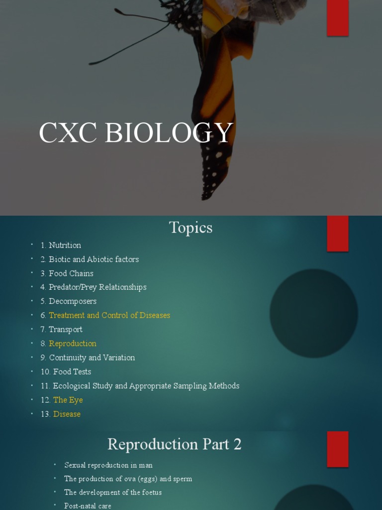 July 9... CXC Biology | PDF | Ovary | Uterus