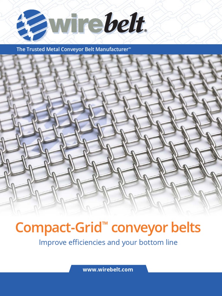 Wire Belt Compact-Grid Product Brochure | PDF | Belt (Mechanical ...