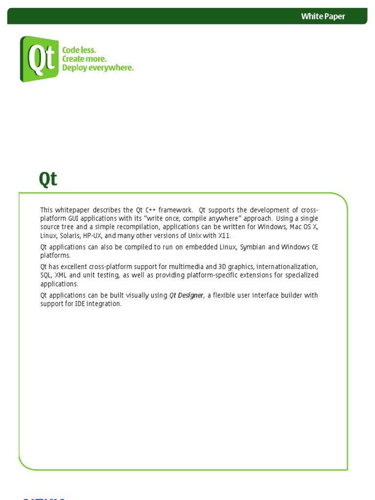QT 4 | PDF | Widget (Gui) | Graphical User Interfaces