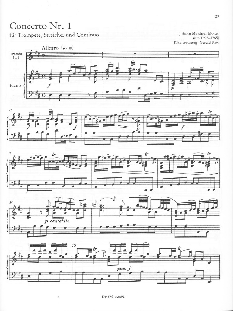 Molter Concerto N1 | PDF