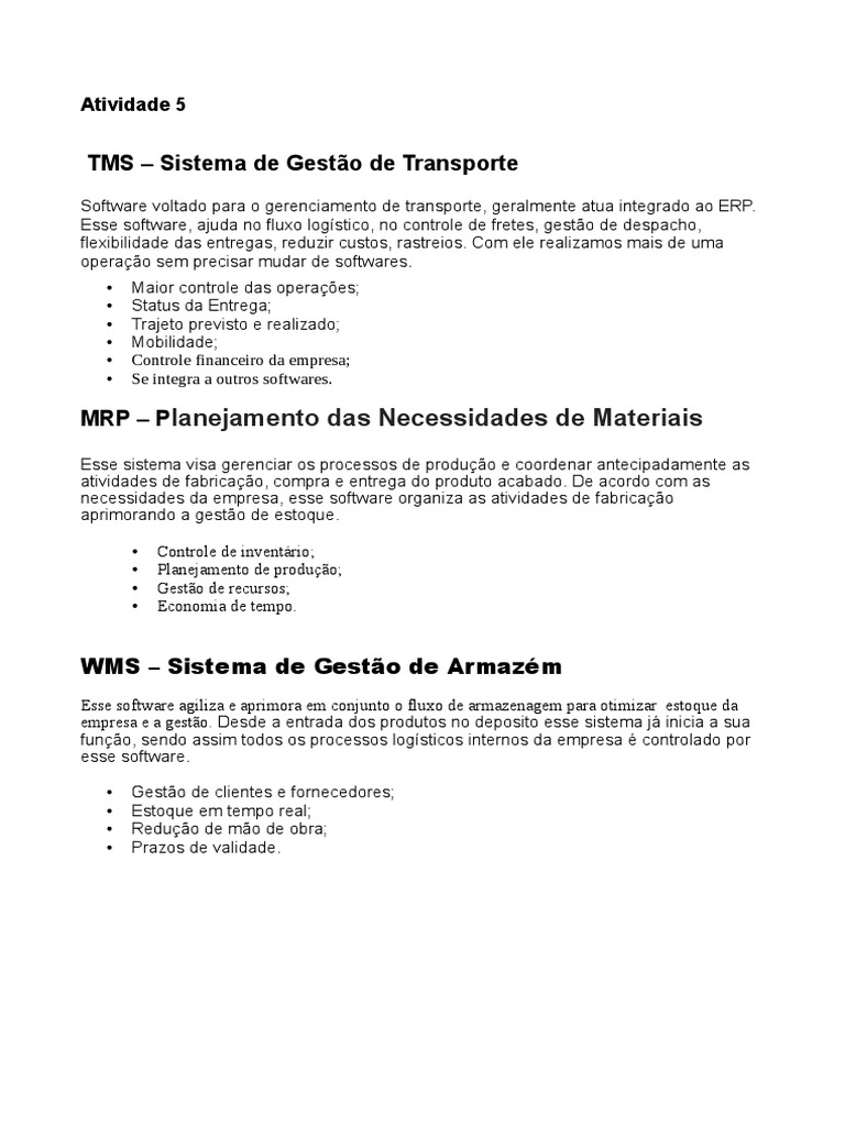 UC10 Atividade 5 - Téc. ADM | PDF