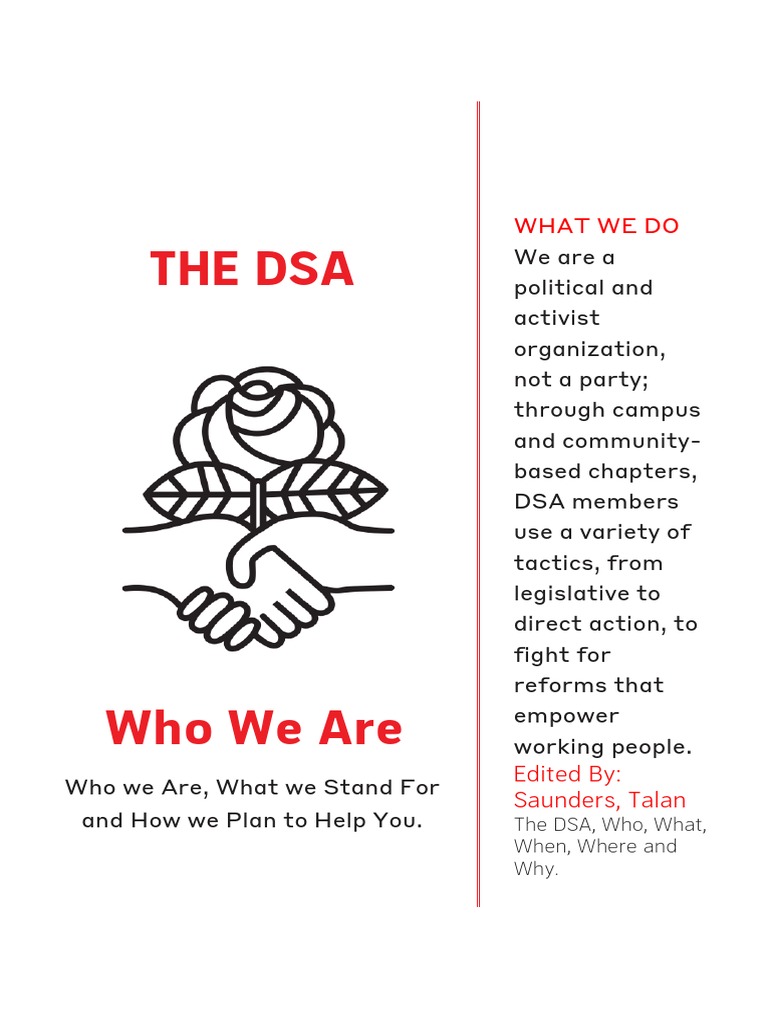 DSA Who We Are Pamphlet | PDF | Socialism | Communism