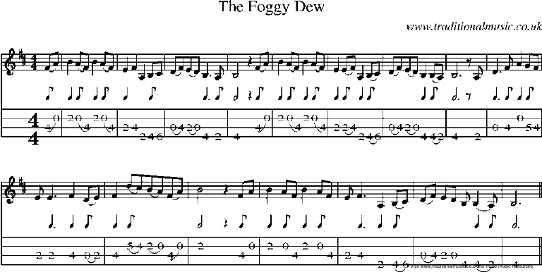Foggy - Dew Mandolin Tab | PDF