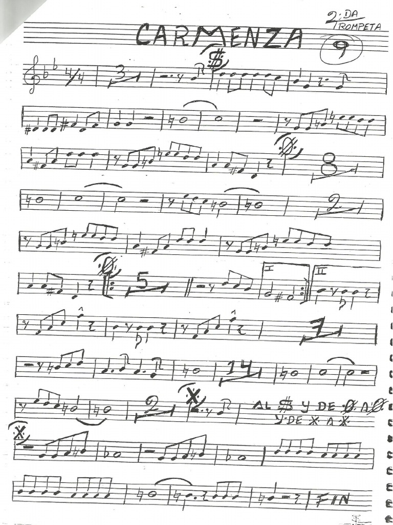Carmenza (Sol Menor) 2a Trompeta | PDF