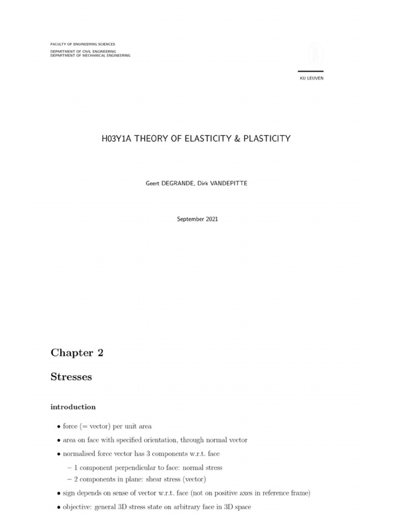 EP Slides C2 Part3 - Stresses | PDF