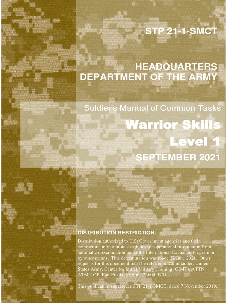 Warrior Skills Level 1: STP 21-1-SMCT | PDF | Compass | United States Army