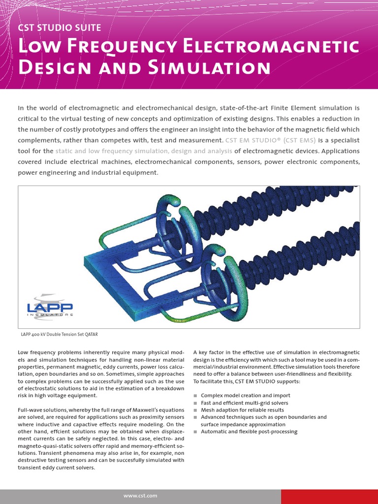 CST EMS Low | PDF | Inductor | Simulation