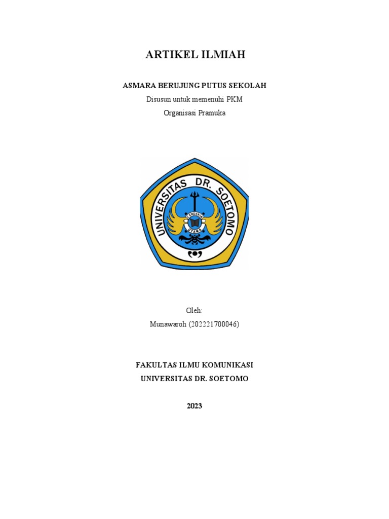 Artikel Ilmiah | PDF