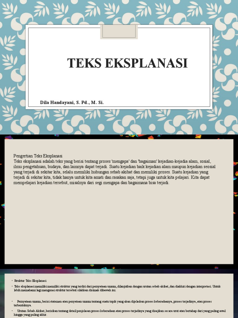 Teks Eksplanasi | PDF | Ilmu Sosial | Kajian Bahasa Asing
