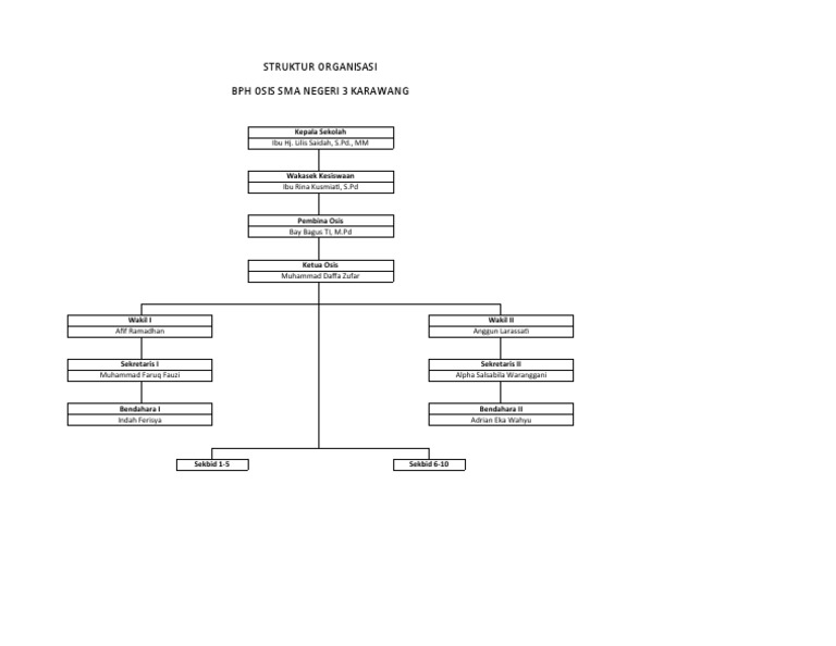 Bagan Struktur Osis | PDF
