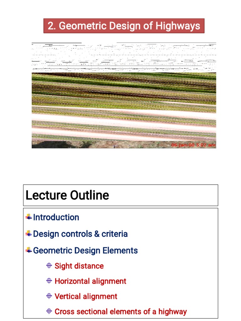 Chapter 3 Geometric Design of Highwayssss | PDF | Road | Transport