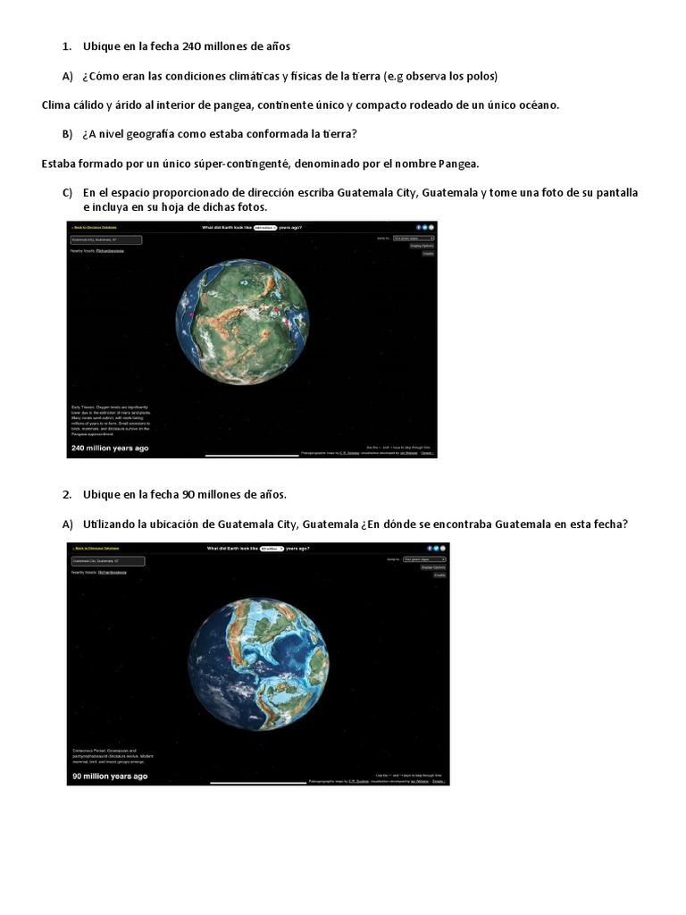 Resumen de la Deriva Continental en Pangea | PDF | Viajes y turismo ...