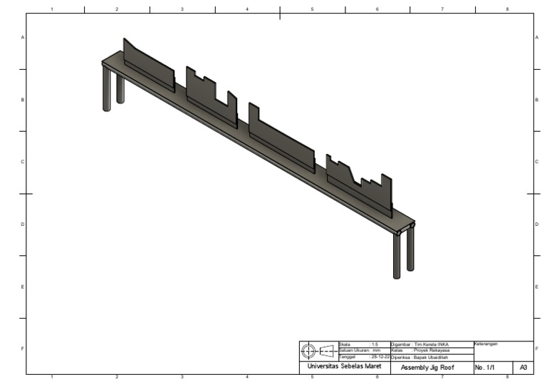 Assembly Jig Roof Drawing | PDF