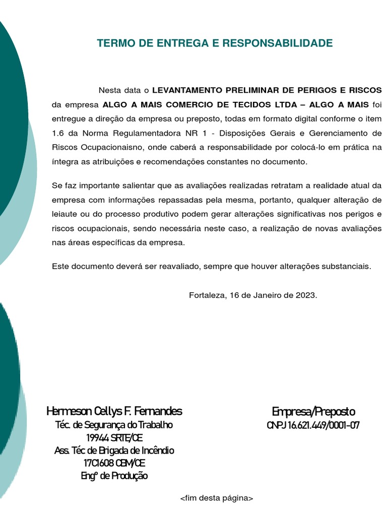 Modelo De Termo De Entrega De Documentos/termo De Entrega De Viaturas Modelo