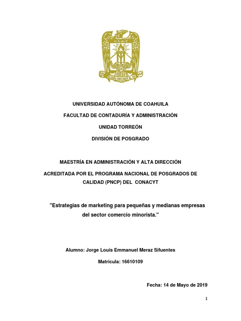 Estrategias De Marketing Para Pequeñas Y Medianas Empresas Del Sector