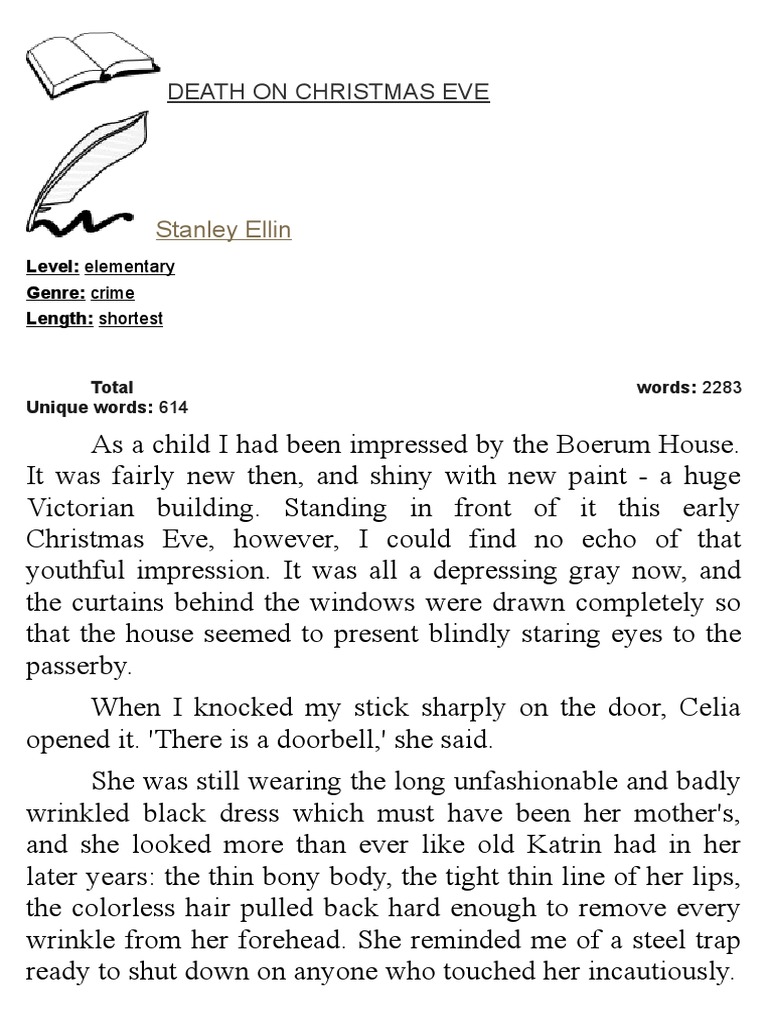 Death On Christmas Eve-Stanley Ellin | PDF