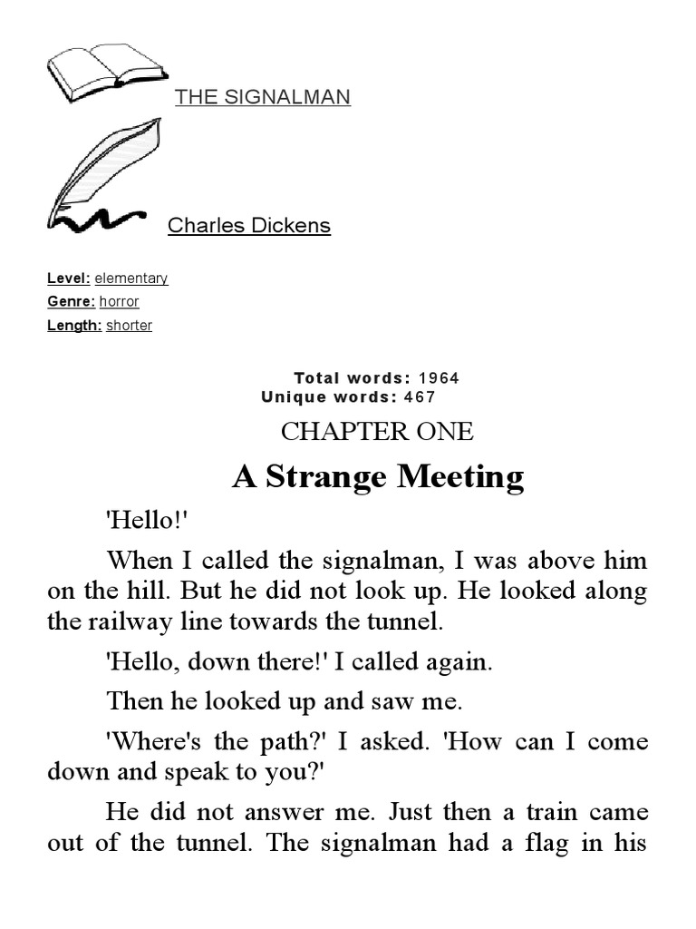 The Signalman-Charles Dickens | PDF