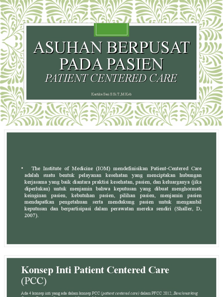Asuhan Berpusat Pada Pasien | PDF