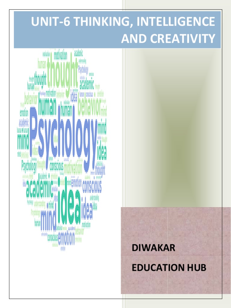 Thinking Creativity Intlligence UNIT 6 | Download Free PDF | Classical Conditioning | Attention