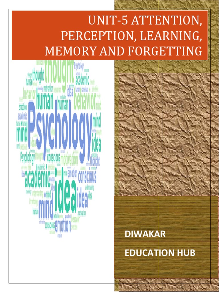 Unit 5 Attention Perception Learning Memory and Forgetting | PDF ...