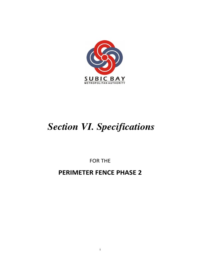 Perimeter Fence Phase 2 - Specs - Posting | PDF | Specification ...