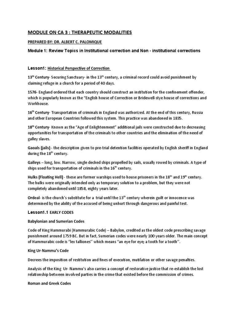 CA3 Module Complete | Download Free PDF | Prison | Sentence (Law)