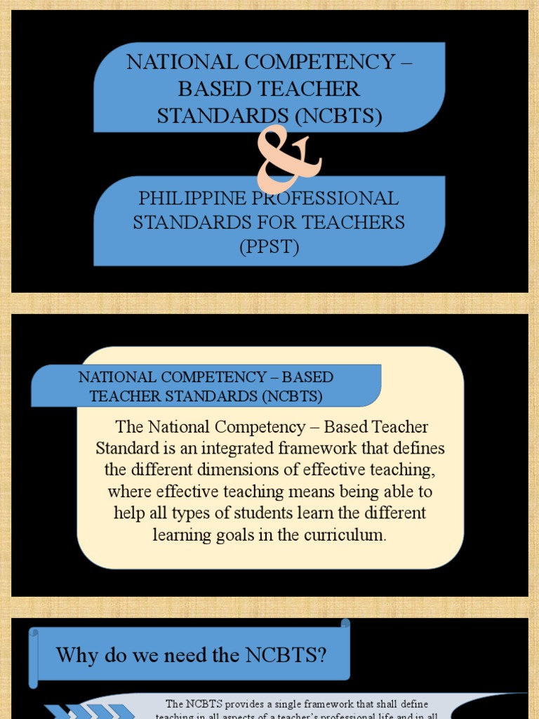 NCBTS and PPST Framework Overview | PDF | Learning | Educational Assessment