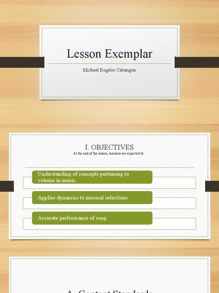 Lesson Exemplar Michael Rogelio Cabangon | PDF