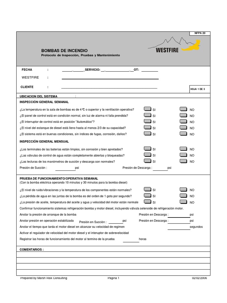 6.-Bombas de Incendio | PDF | Bomba | Rodamiento (Mecánico)