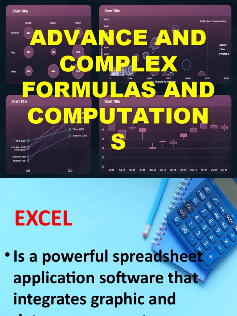 Advance and Complex Formulas and Computations Topic | PDF | Formula ...