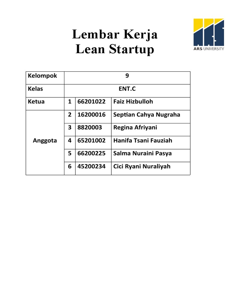 UTS Lean Startup Kelompok 9 Lunch Box | PDF