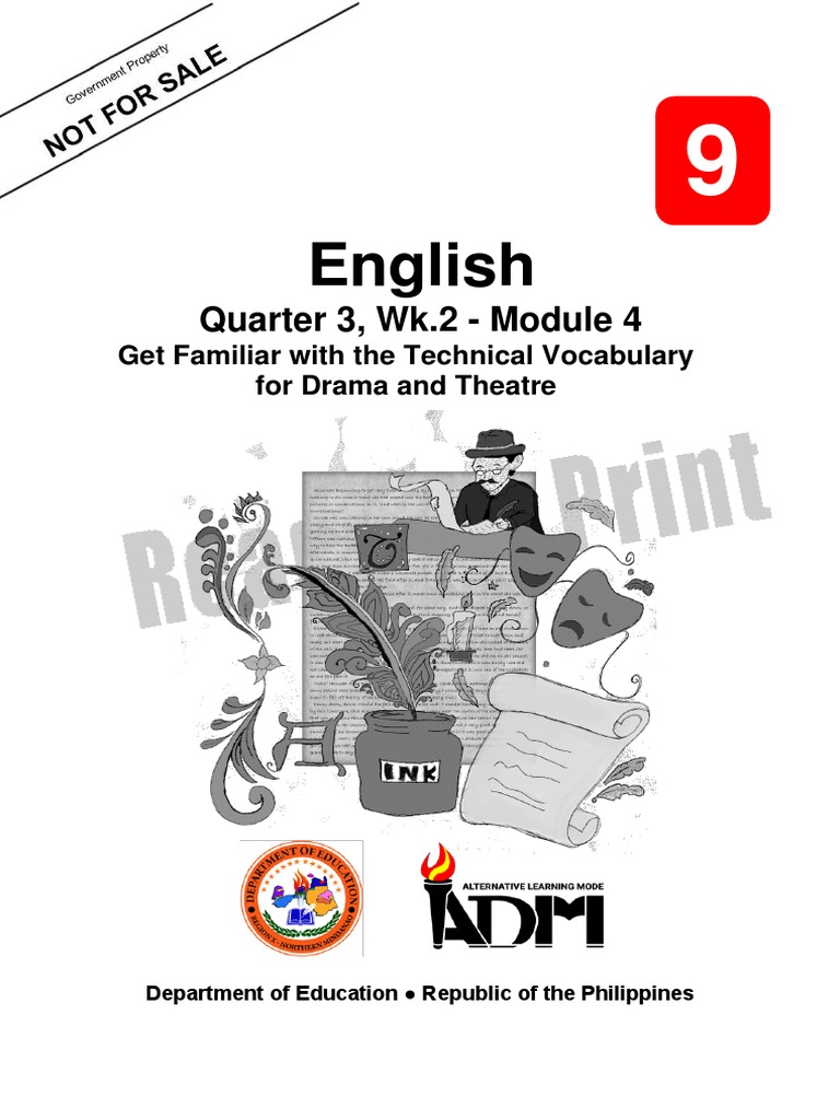 Eng9 - Q3 - M4 - W2 - Get Familiar With The Technical Vocabulary For ...
