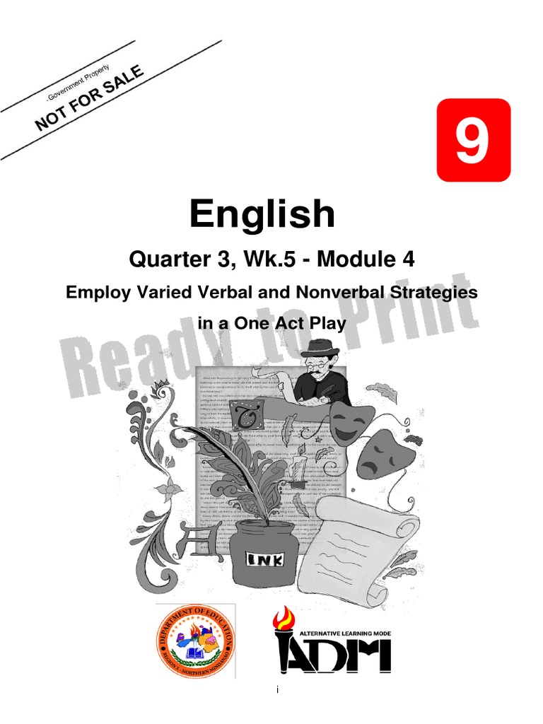 Eng9 - Q3 - M4 - W5 - Employ Varied Verbal and Nonverbal Strategies in A One Act Play - V5 | PDF ...