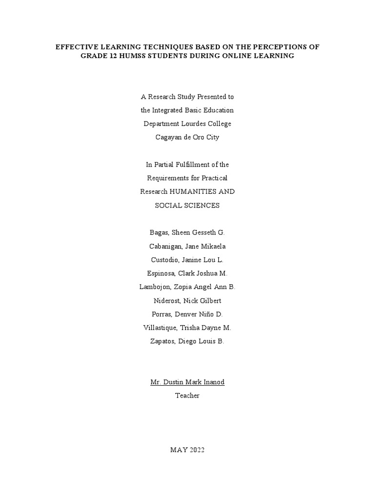 St. Aoh Group 3 | PDF | Educational Technology | Learning