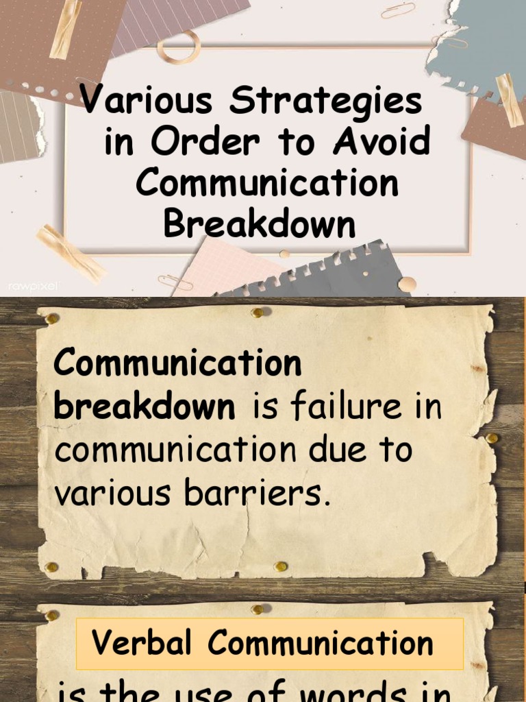 Avoiding Communication Breakdowns | PDF | Communication | Nonverbal Communication