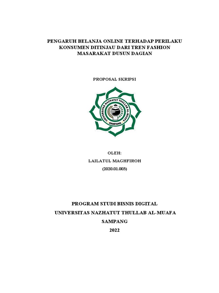 Proposal Metopen | PDF | Bisnis | Ilmu Sosial