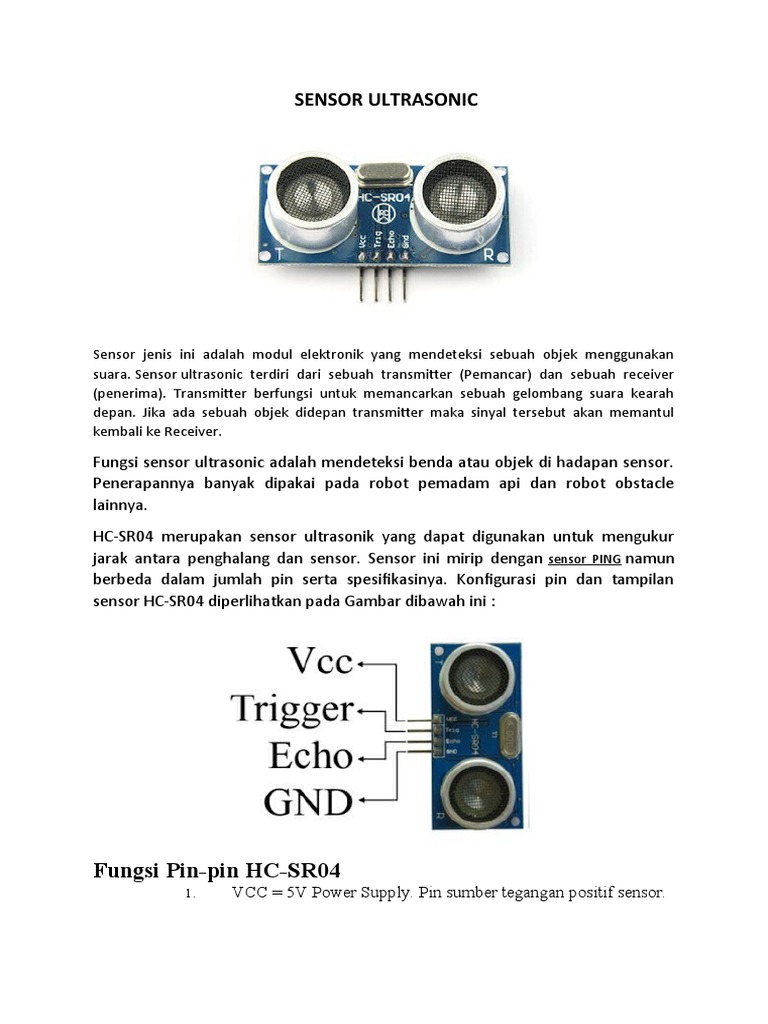 Sensor Ultrasonic | PDF