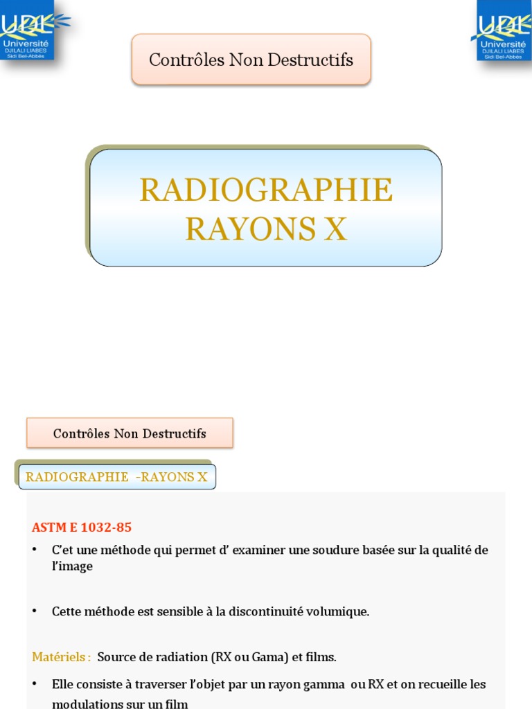 6- COURS CND N°6 RAYONS X | PDF | Radiographie | Rayon gamma