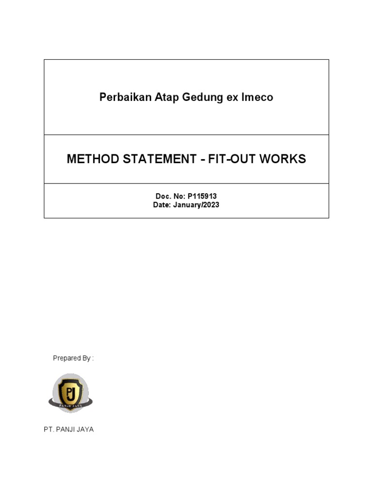 Metode Perbaikan Atap Gedung Imeco | PDF