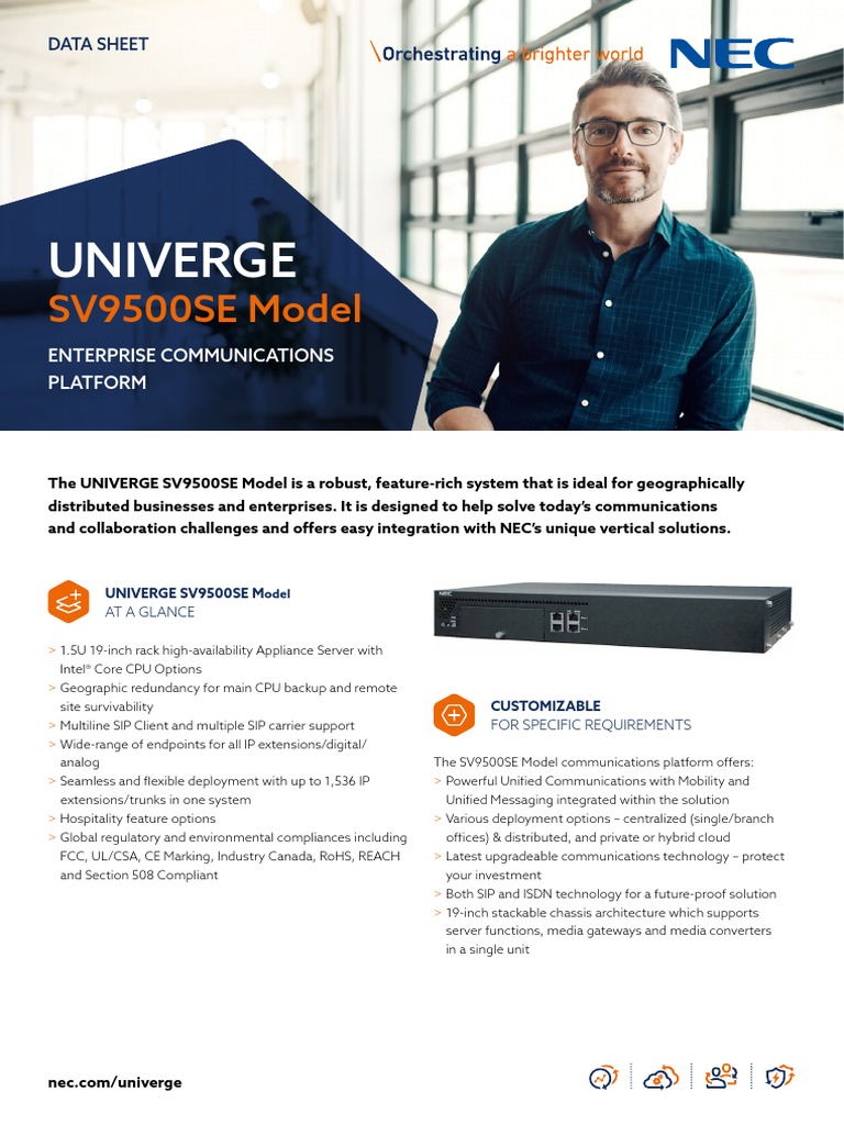 NEC SV9500SE Datasheet | PDF