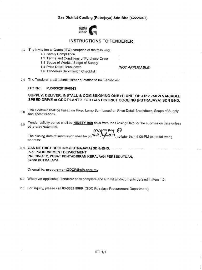 Itt & Checklist | PDF