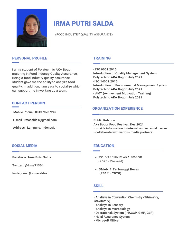 Cv. Irma Putri Salda | PDF