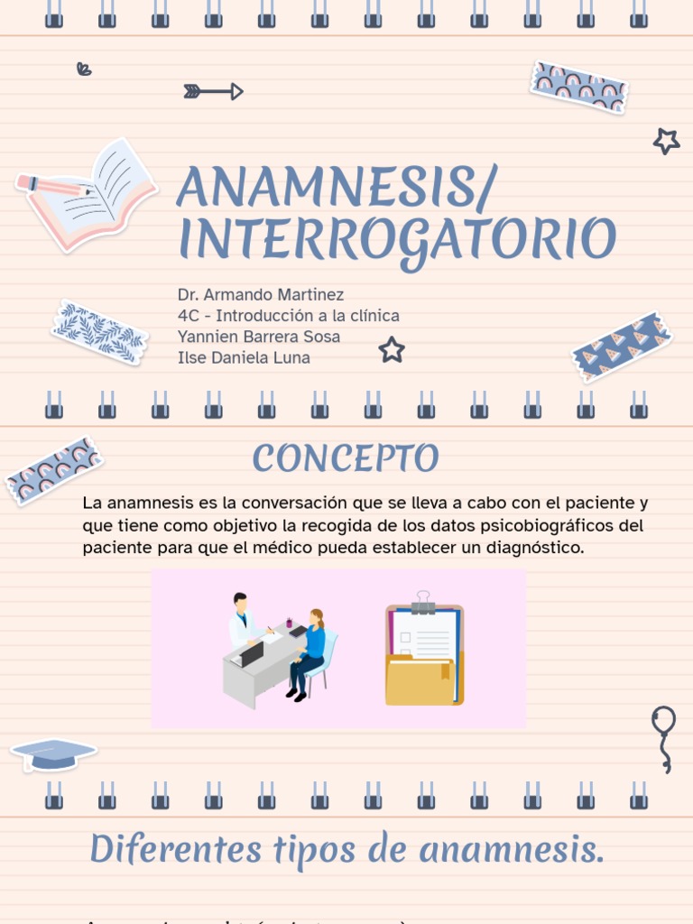 Análisis completo de la anamnesis y la entrevista médica | PDF ...