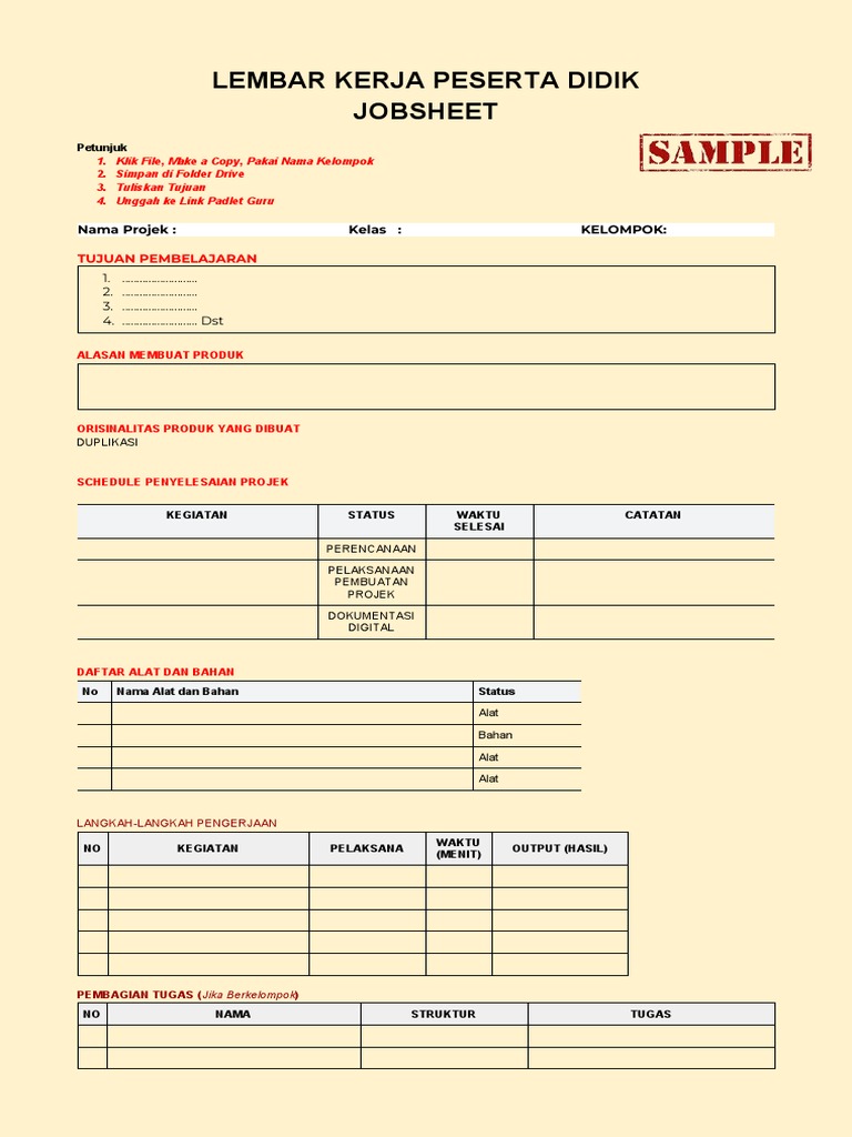 LKPD Jobsheet | PDF | Komputer | Teknologi & Rekayasa