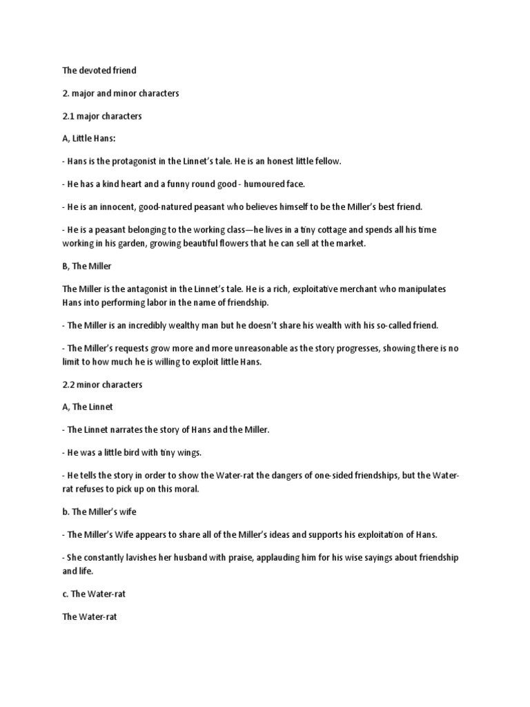 The Devoted Friend | PDF | Home Appliance