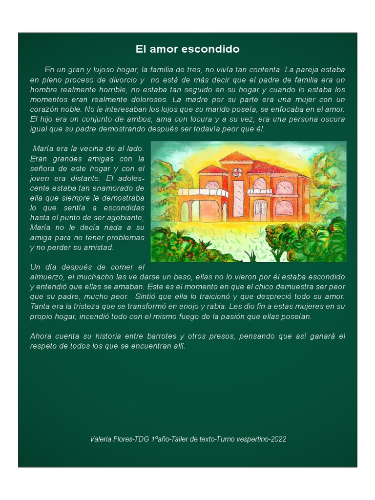 Cuento Ilustrado - Valeria Flores - TDG.2022 | PDF