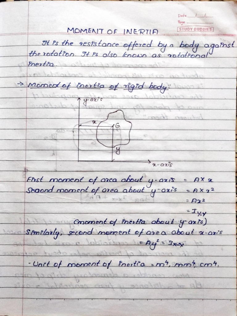 Moment of Inertia - Module 4 | PDF