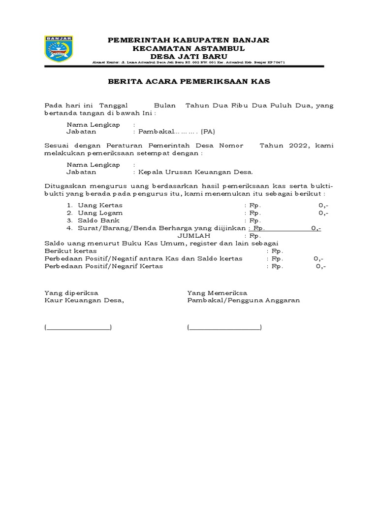 Ba Kas | PDF | Pengelolaan Keuangan & Uang
